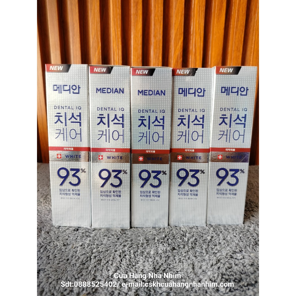 (Genuine) Median IQ Whitening Toothpaste 93% Korea 120g | Shopee Singapore