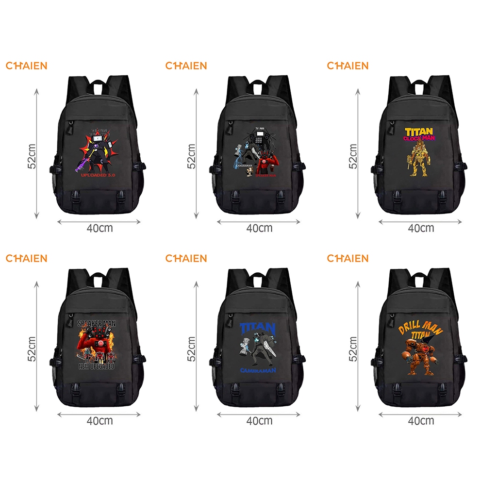 Bts2 Titan Speakerman Skibidi Toilet School Backpack Monster Speaker ...