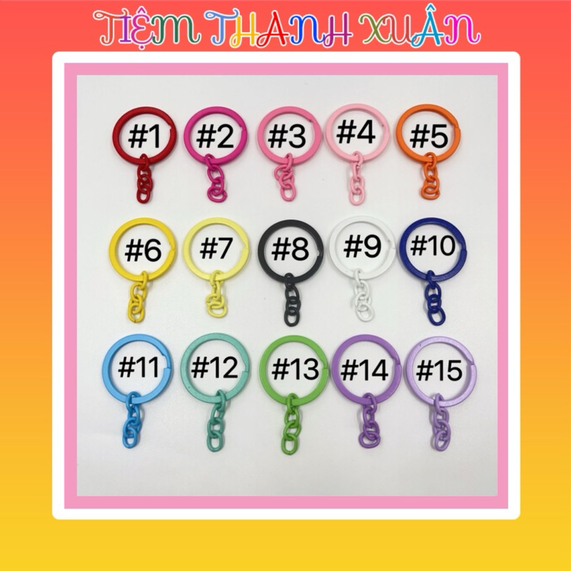Combo of 3 DIY Pastel Color Keychains in Beautiful Paint Colors as ...