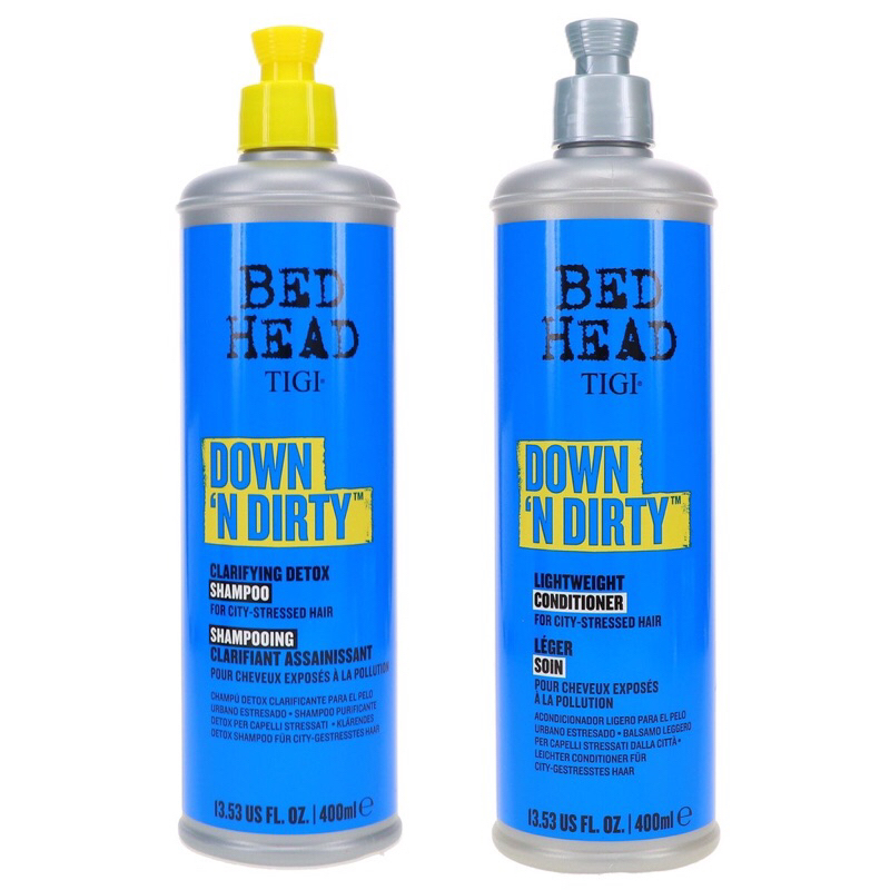Tigi Bed Head Down 'N Dirty Clarifying Detox Deep Cleansing Shampoo and ...