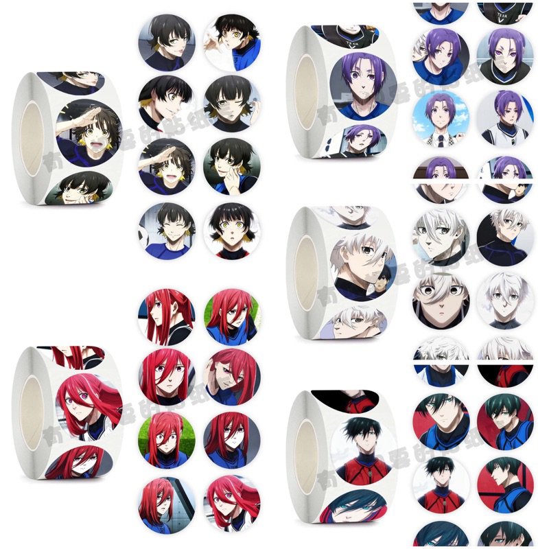 Set of 49 Stickers/ Stickers/ Stickers Anime,Manga Blue Lock characters ...