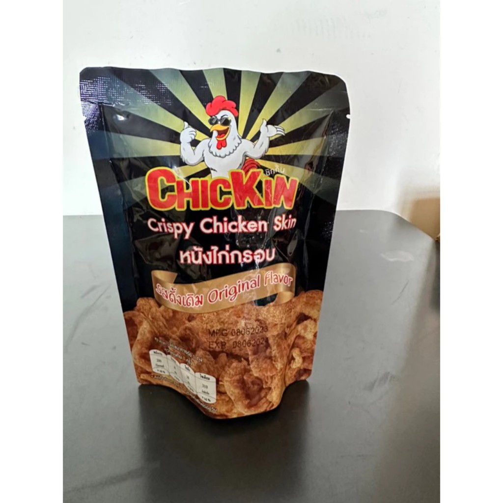Crispy Chicken Skin Crispy Chicken Skin Snack 3 Flavors 30g (Thailand ...