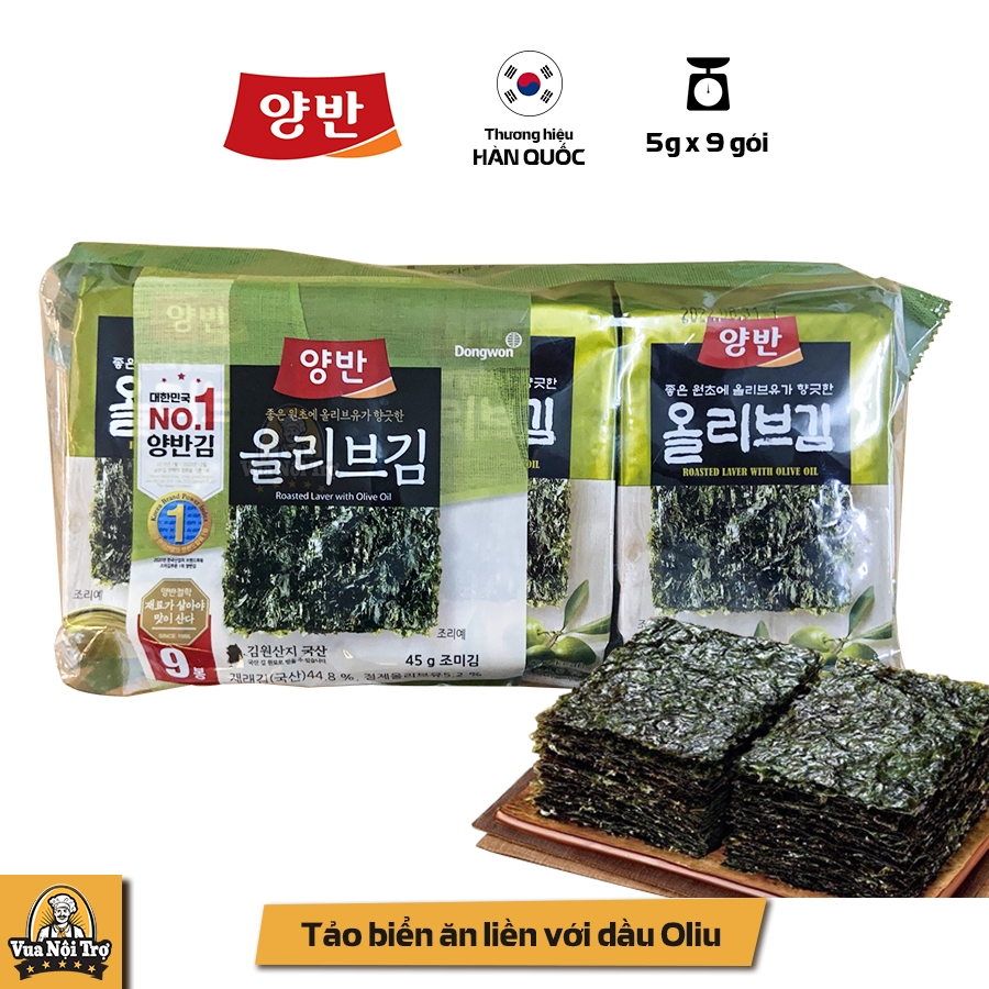 Salted Needle Leaf Instant Algae with Dongwon Olive Oil (9 Small ...