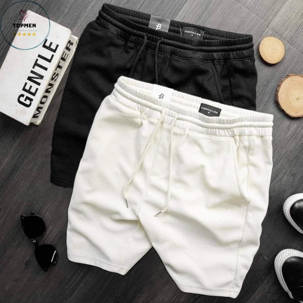 Unisex shorts in plain Shorts men's and women's cotton fabric cool and ...