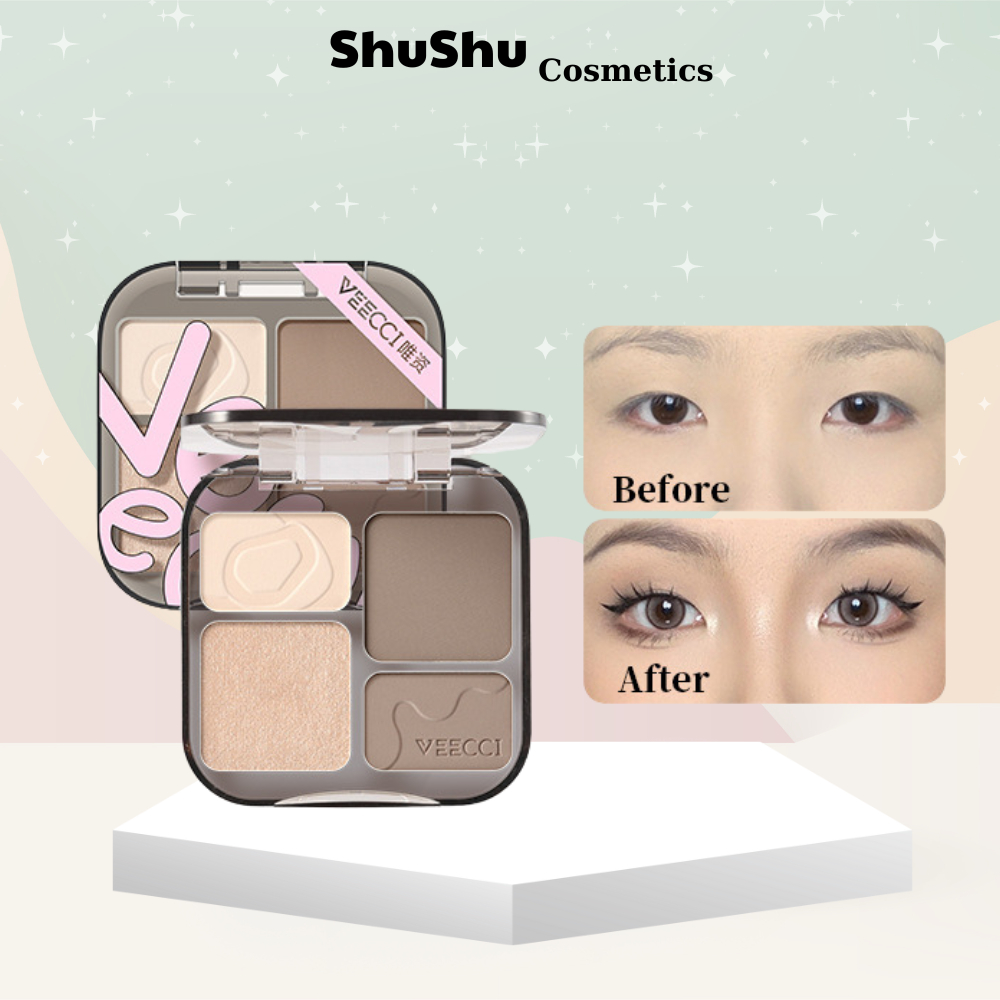 Veecci Hightlight Contouring Powder Palette Natural Highlighting ...