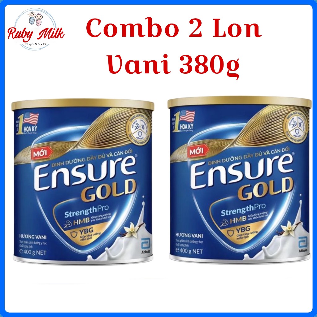 Combo of 2 Cans of Ensure Gold Vanilla Flavored Milk Powder 380g Can ...