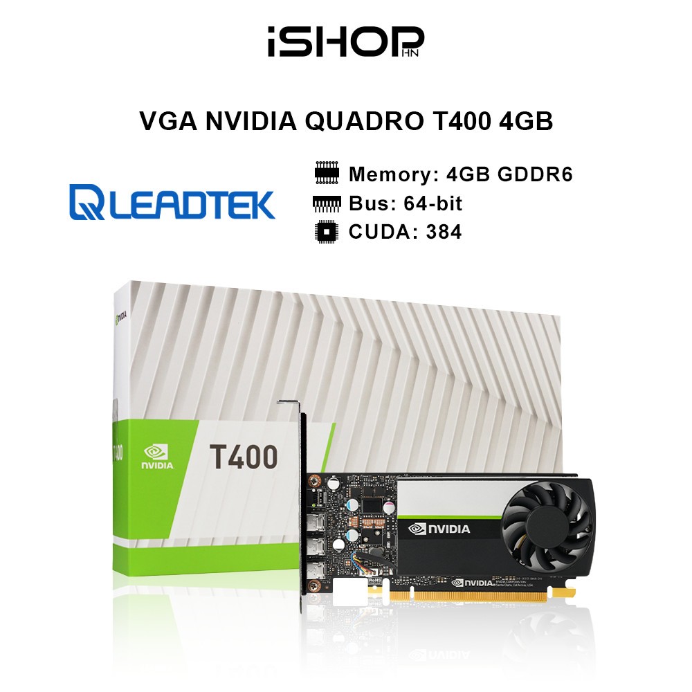 Leadtek NVIDIA Quadro T400 4GB GDDR6 graphics Card - Genuine product ...