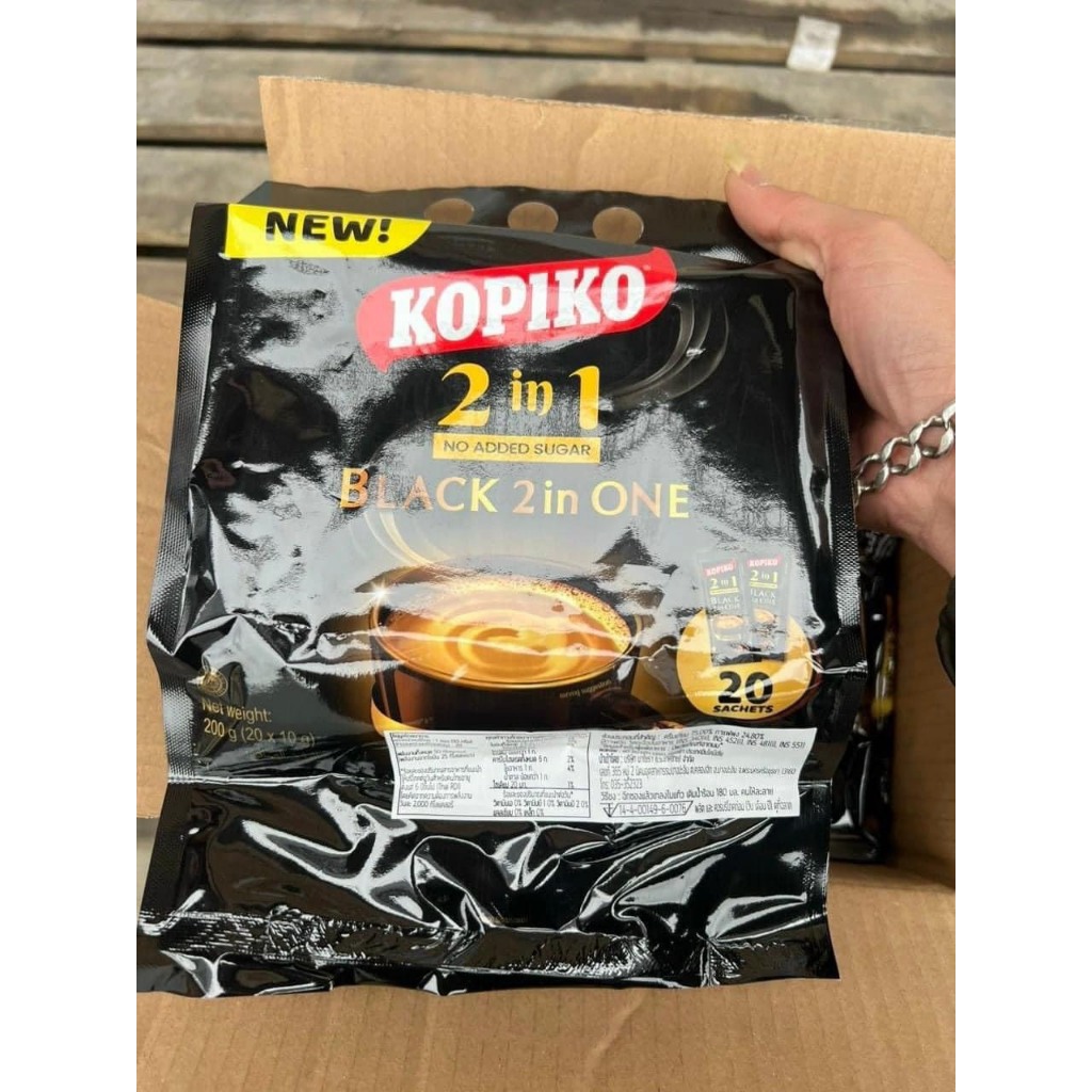 BLACK KOPIKO 2in1 INSTANT CAFE - KOPIKO BLACK CAFE THAILAND GOODS, bag ...