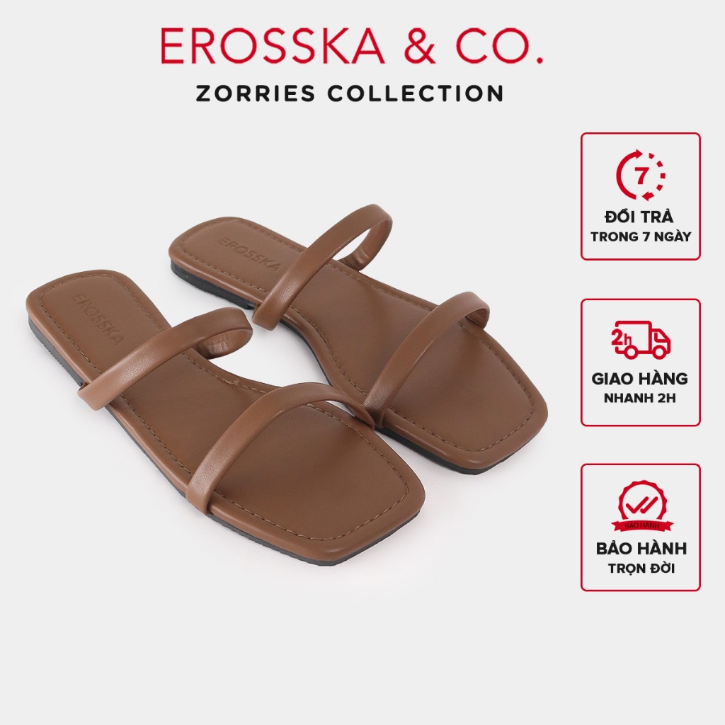 Erosska Zorries - Fashionable women's flat sandals with 2cm high straps ...