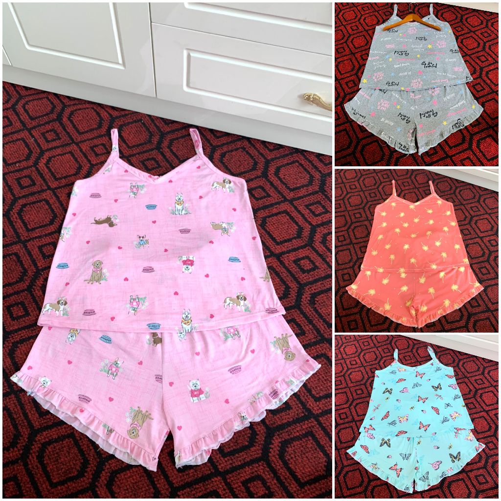 Soft cotton Two-Wire Female Sleeper Set With cute Youthful Motifs cute ...