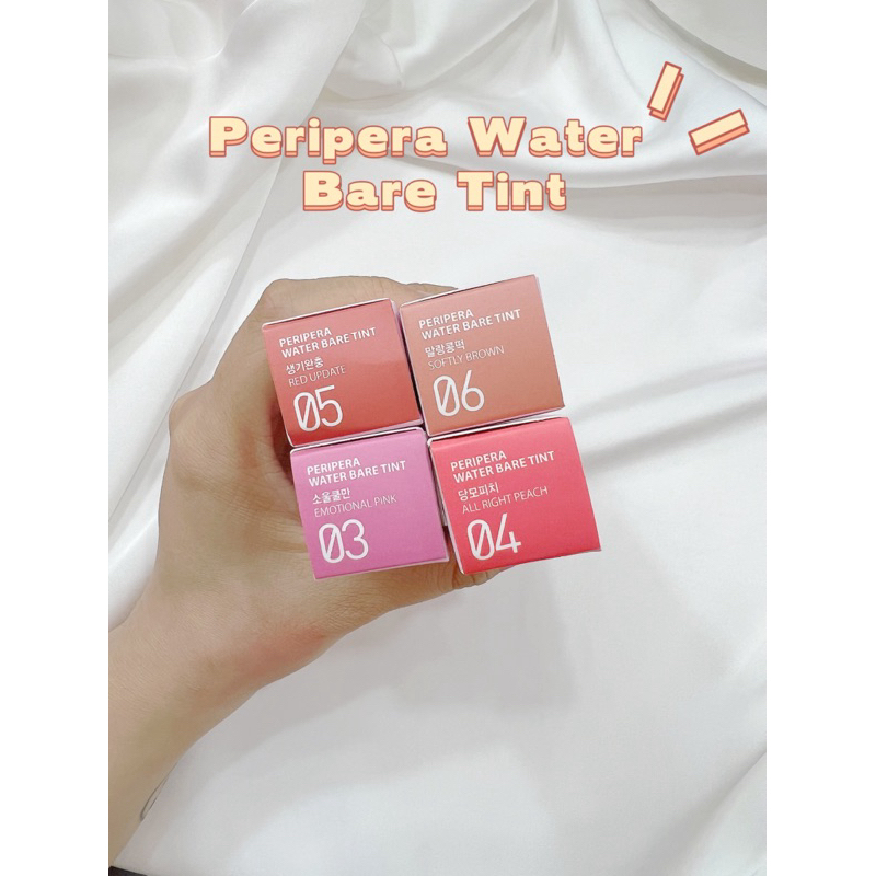 [Genuine] Tint PERIPERA WATER BARE Lipstick 3.7g | Shopee Singapore