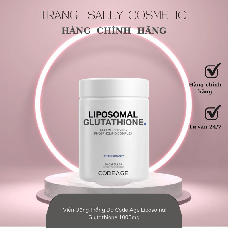 Codeage Liposomal Glutathione Whitening Oral Tablet 1000mg Shopee