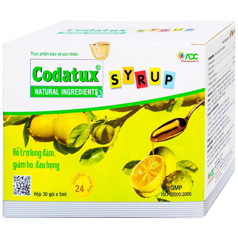 Codatux SYRUP Cough SYRUP (Box of 30 packs x 5ml) Supports cough relief ...