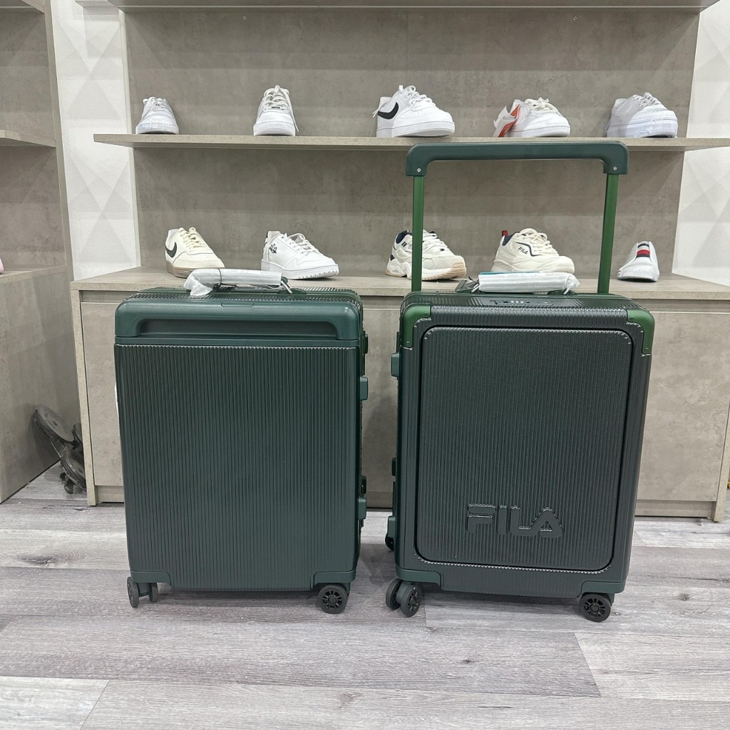 Fila Genuine Suitcase In Moss Green Size 22 | Shopee Singapore