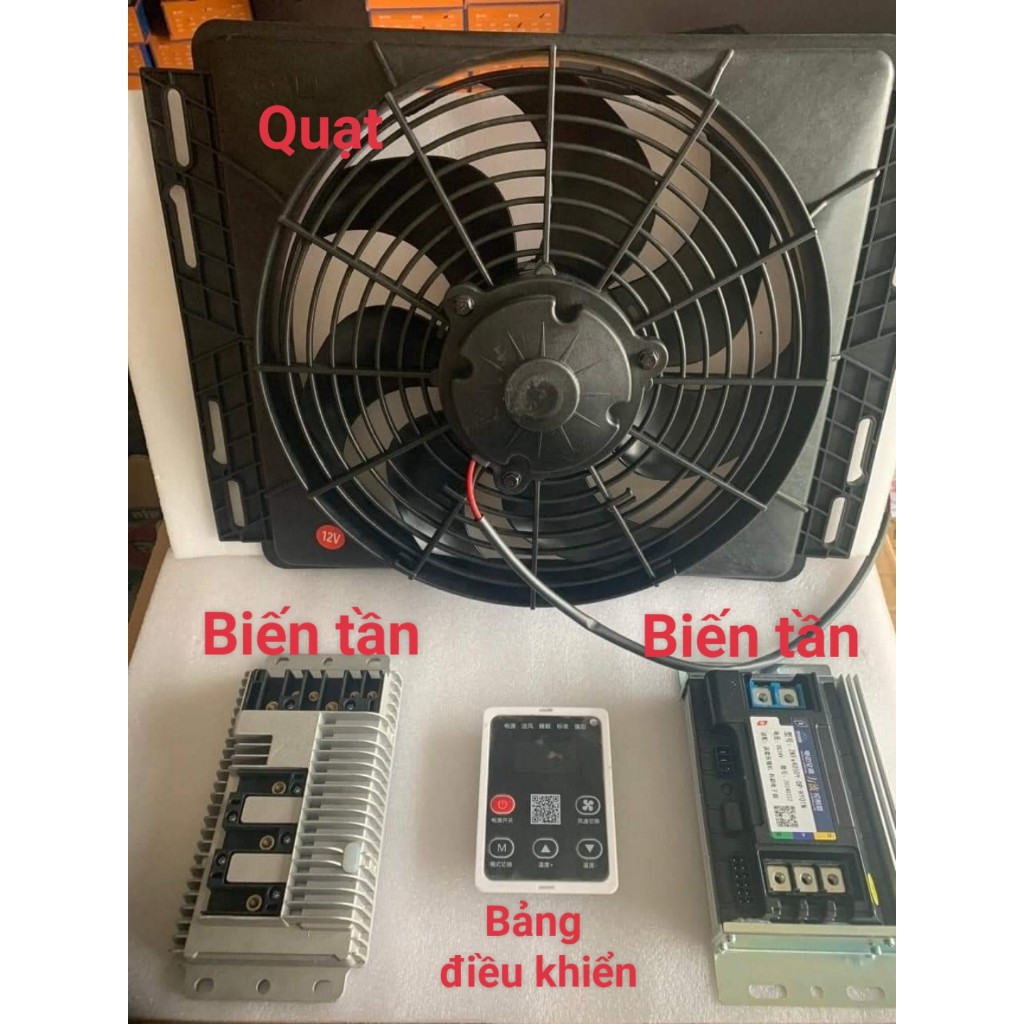 Fan - inverter - control panel of electric air conditioner. 12V and 24V ...