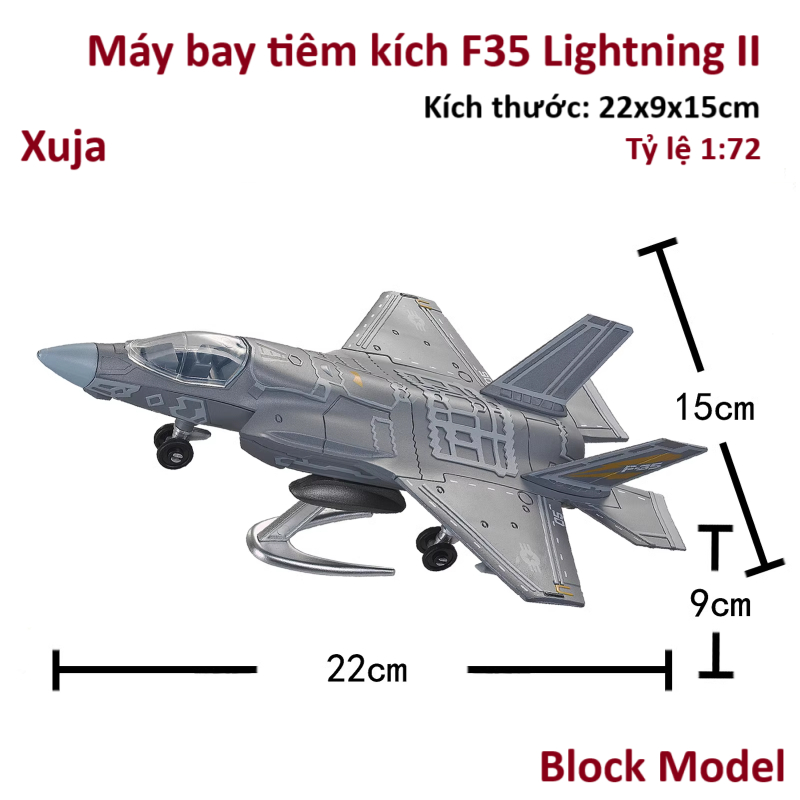 Mhqs 1:72 scale assembly model F35 Lightning II fighter aircraft (Xuja) | Shopee Singapore