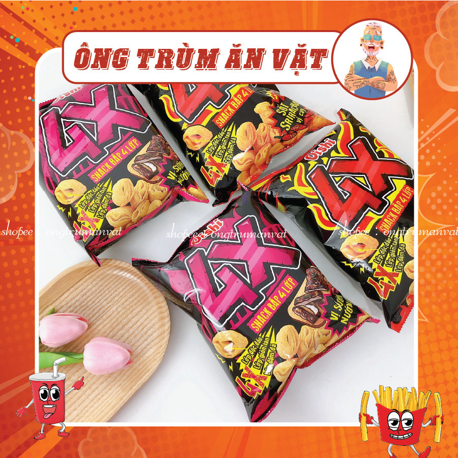 Oishi Snack Oishi With Sraricha Sauce, Grilled Ribs 4X 4 Layers Of ...