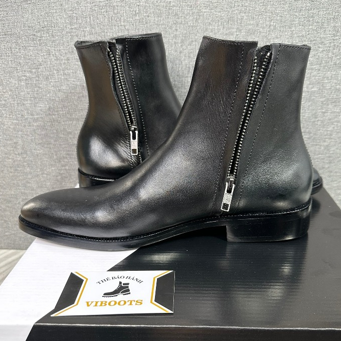 Viboots Height Increasing Cowhide Zip Chelsea Boots, High Quality ...