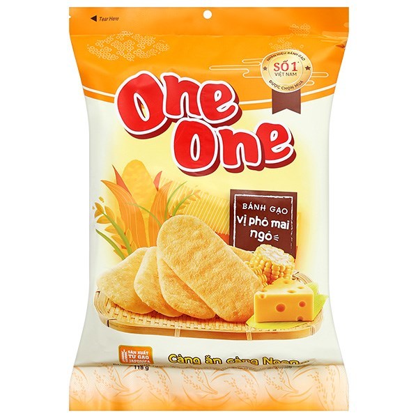 One One rice cake with corn cheese flavor package (from 1 year old ...