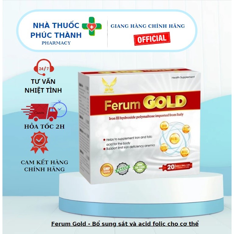 Ferum Gold, Helps Replenish Iron And folic acid For The Body, Supports ...