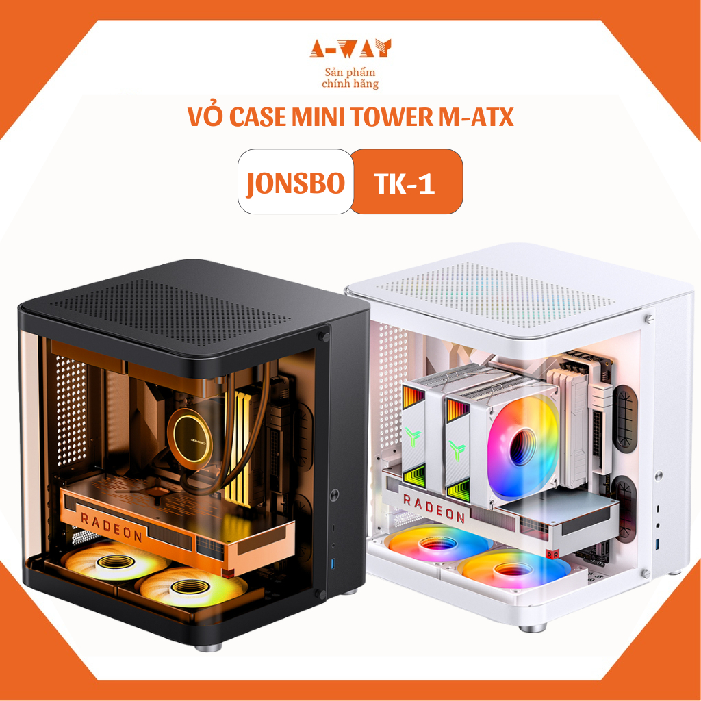 Mini Tower M-ATX Jonsbo TK-1 case - Genuine computer case with curved ...