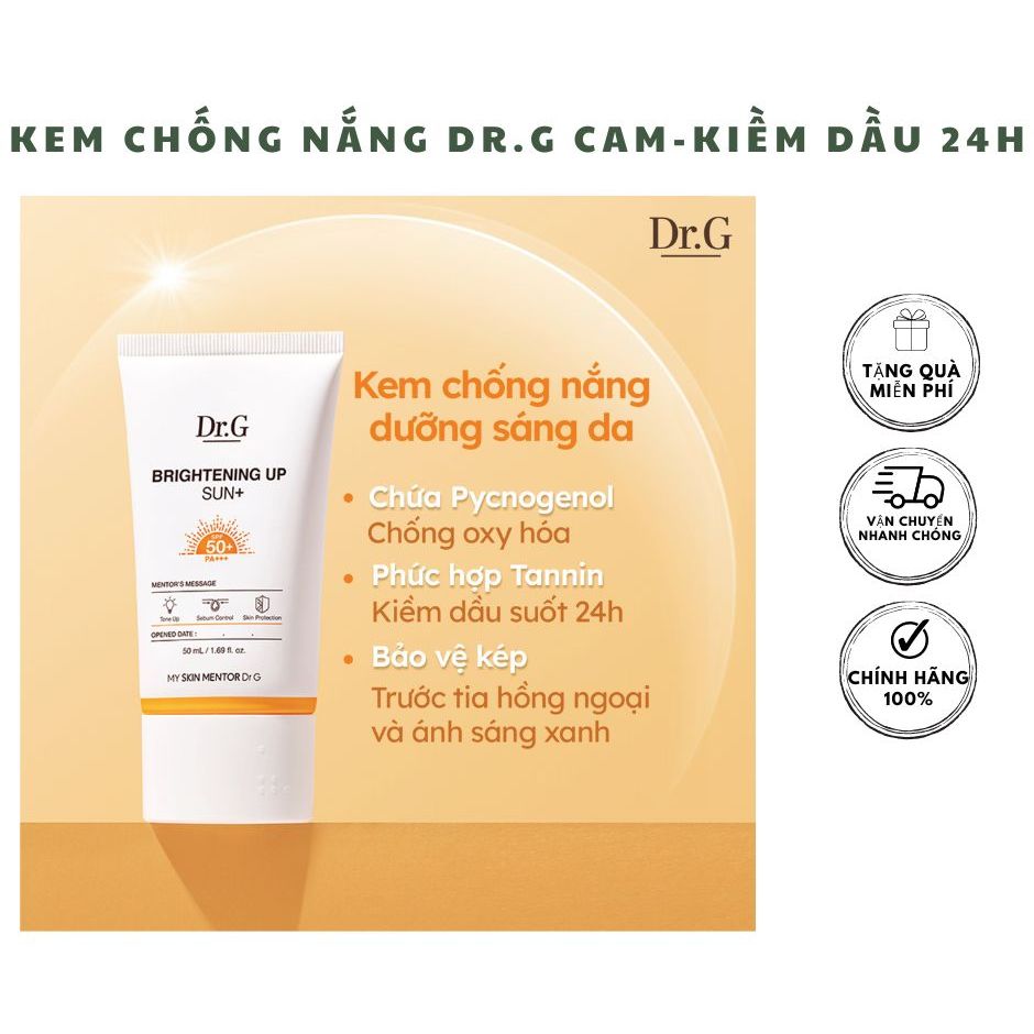 Dr.g sunscreen - Brightening Up Sun+ 50ml | Shopee Singapore