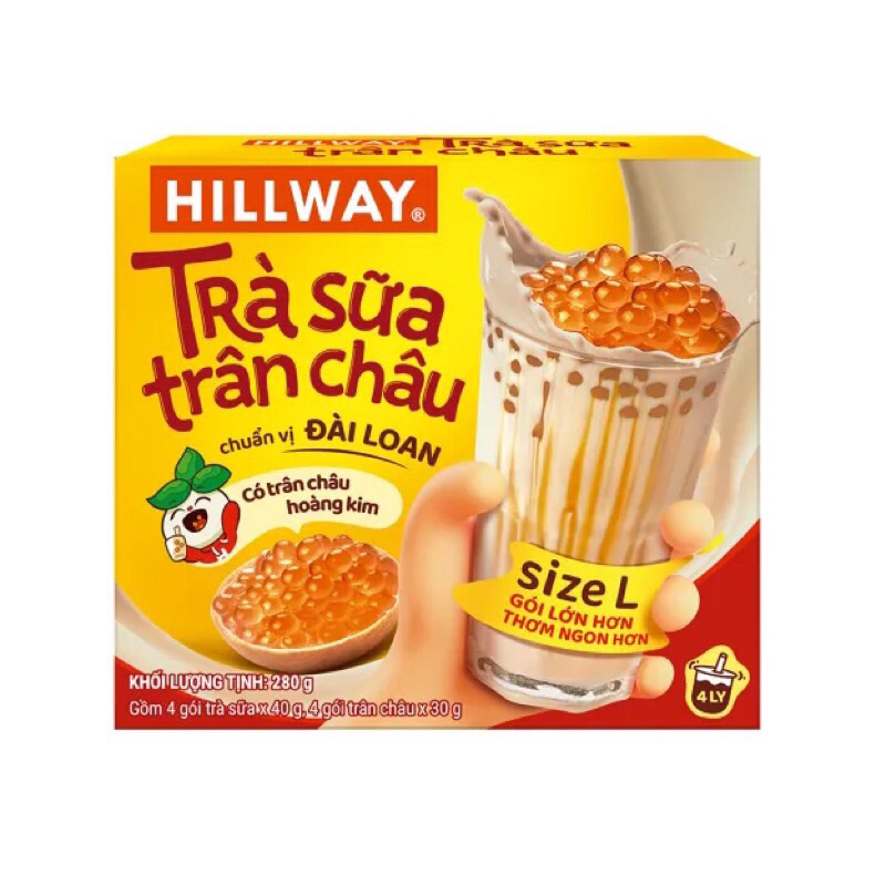 Box of Hoang Kim Pearl Milk Tea - Hillway - Taiwanese standard size L ...