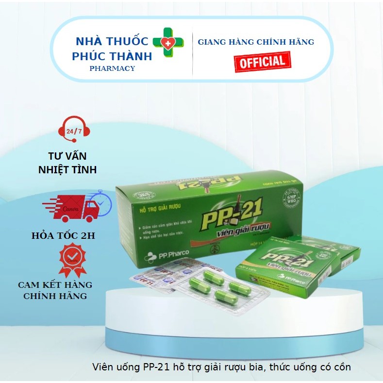 Pp hangover support tablets - 21 (Box of 14 blisters x 4 tablets ...