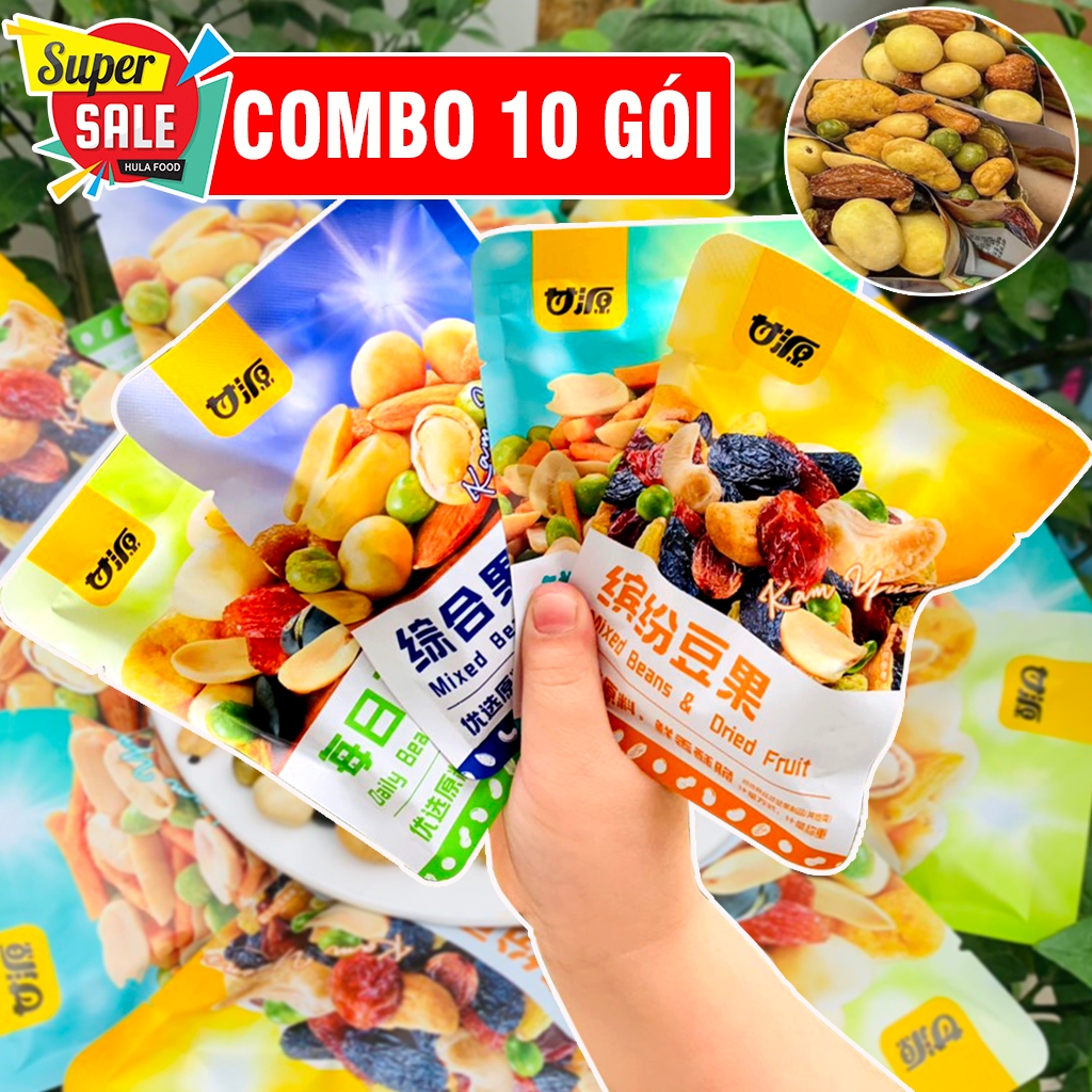 Combo 10 Packs of Nutritious Mixed Nuts with 7 Types of Dried Nuts ...