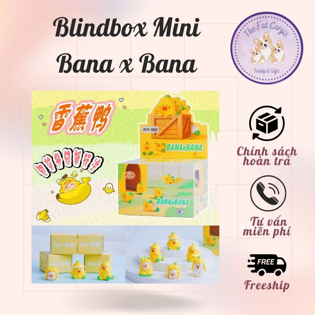 TRI (Odd box) Blind box random model Blindbox mini Bana x Bana inanimate banana | Shopee Singapore