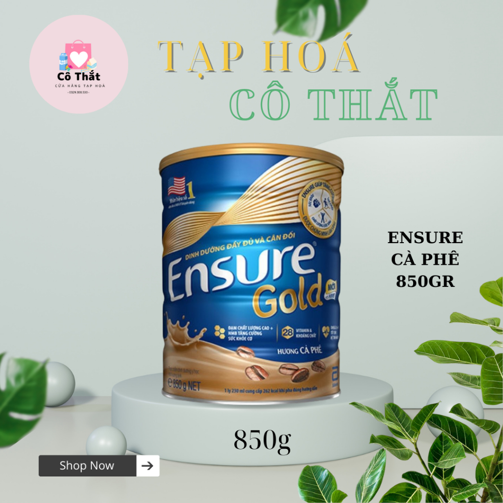 Abbott Ensure Gold Coffee Powdered Milk 850G | Shopee Singapore