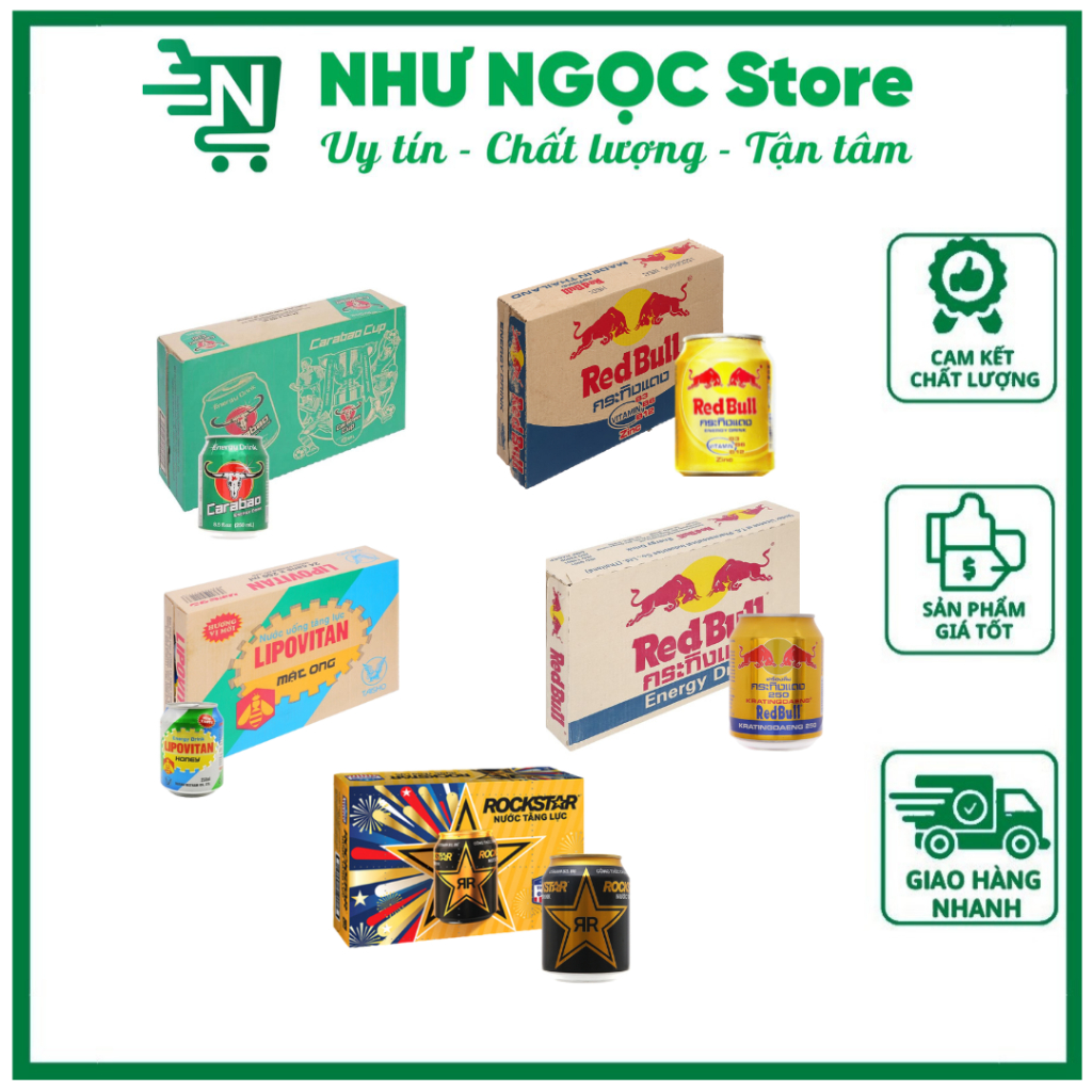 Box OF 24 CANS - Energy Drink 250 ML | Shopee Singapore