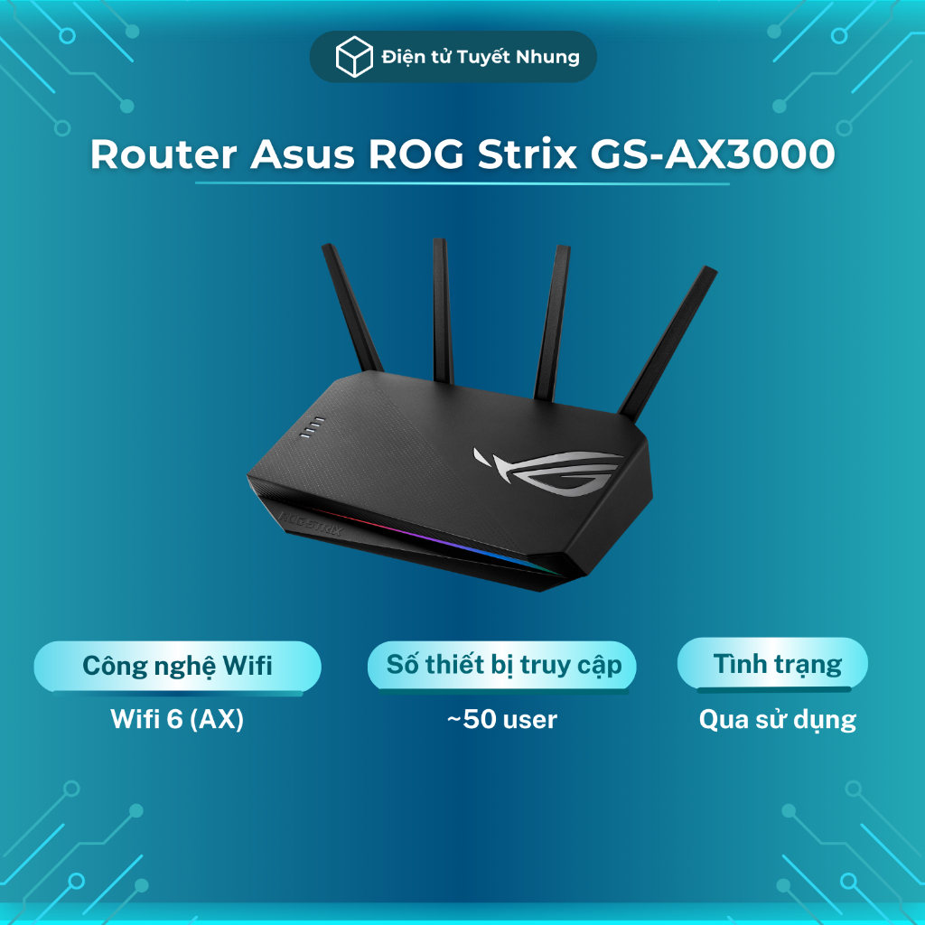 Asus ROG Strix GS-Ax3000 Dual Band Router with Mesh, Used - Wifi Router ...