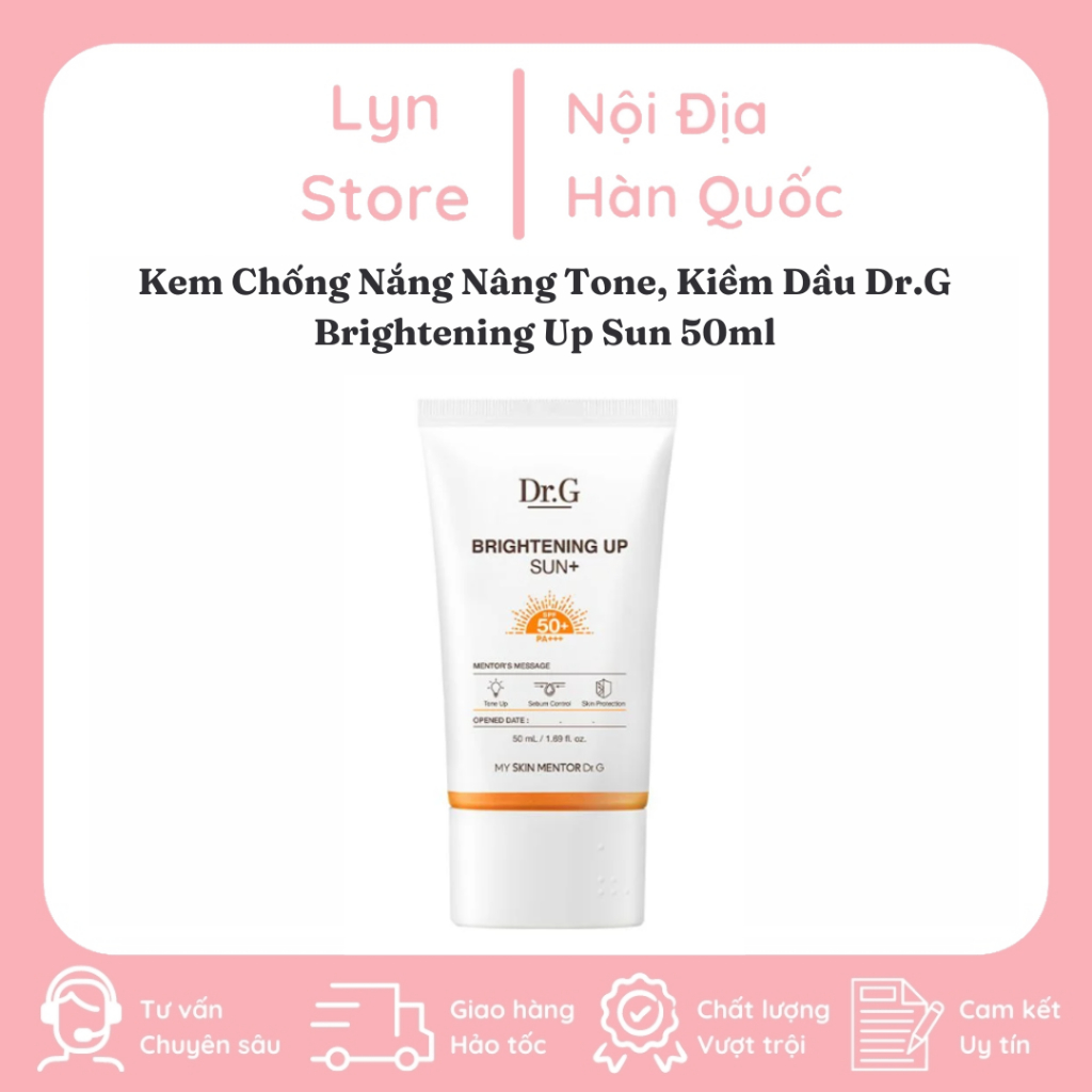 Dr.G Brightening Up Sun Tone Lifting, Oil Control Sunscreen 50ml ...