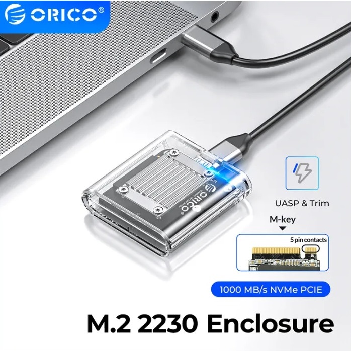 SSD Box M2 NVMe 2230 Type C ORICO TC20-M2 | Convert M.2 to USB to make ...