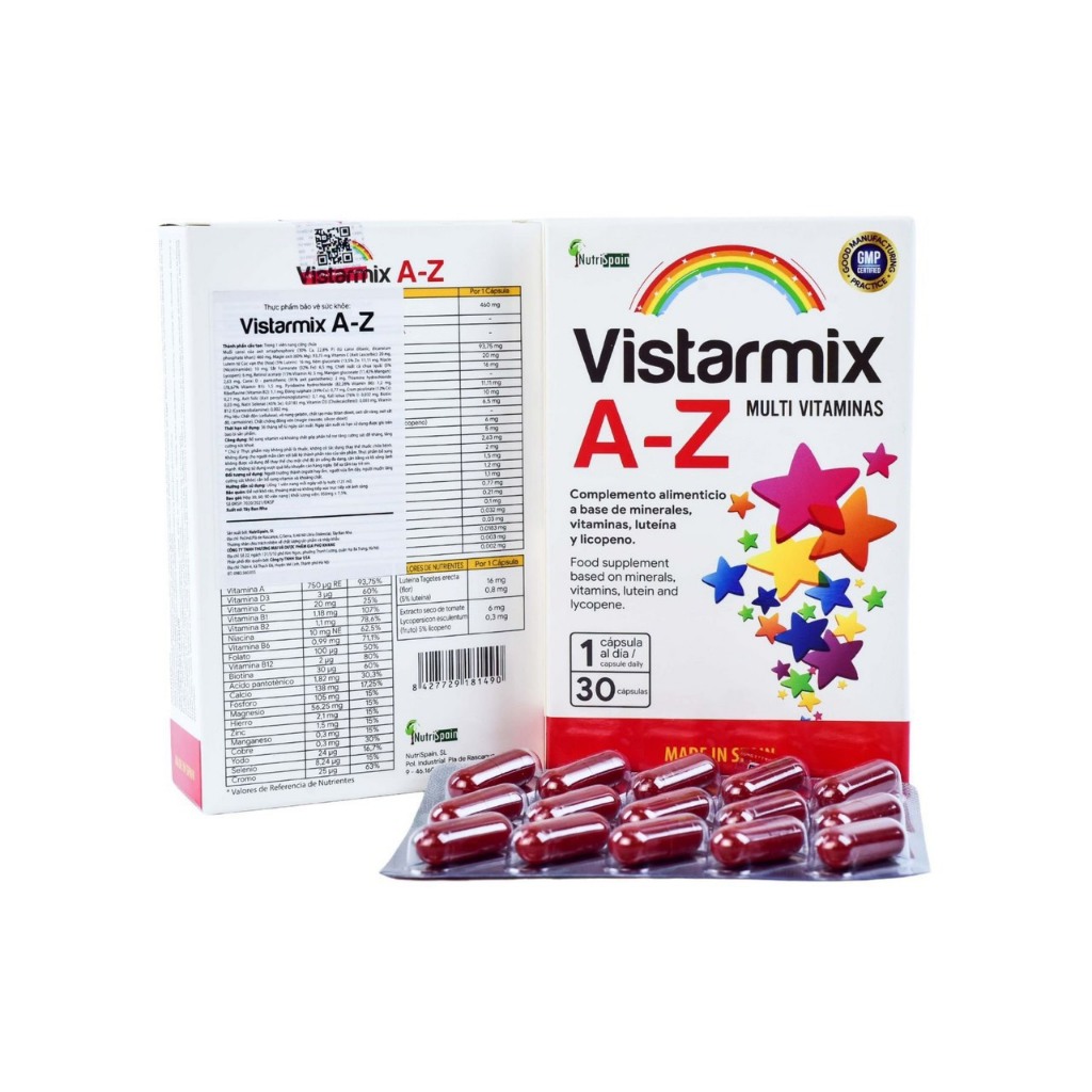 Multivitamin imported from Spain - Vistarmix Multi Vitaminas A-Z ...