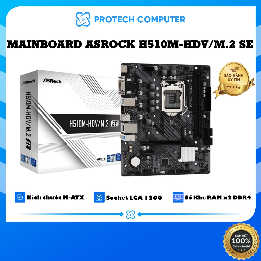 Asrock H510M-HDV/M.2 SE Mainboard - Genuine | Shopee Singapore