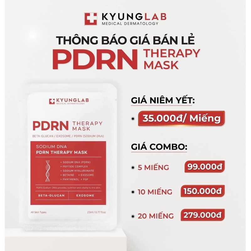 Combo of 10 kyunglab PDRN Therapy mask exosome+k.Lab B5 EGF Complex ...