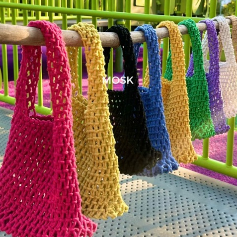 Lovely handmade summer mesh bag (Real photo taken by Mosk) | Shopee ...