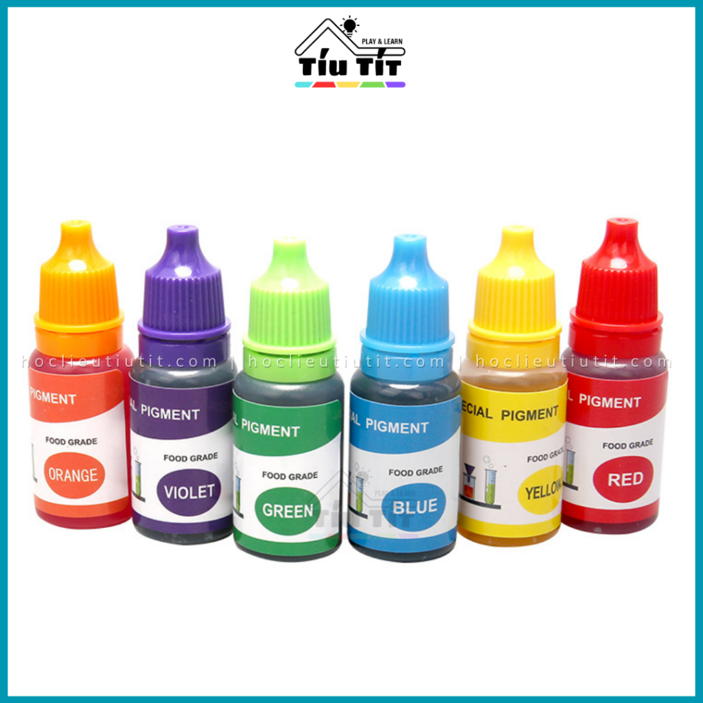 Combo of 6 high-quality exported food colors for children to make fun ...