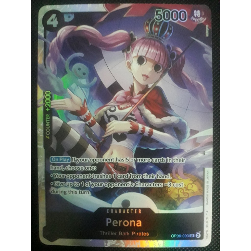 [tntb] One Piece Tcg Op06-093 Card - Perona - Character - Super Rare 