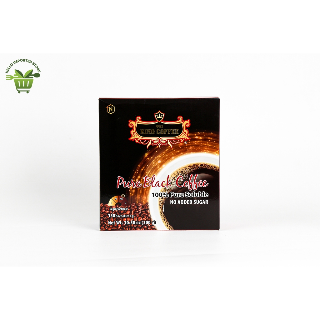 Combo of 2 packs of Pure Black Coffee Instant Coffee Box of 150 packs x ...