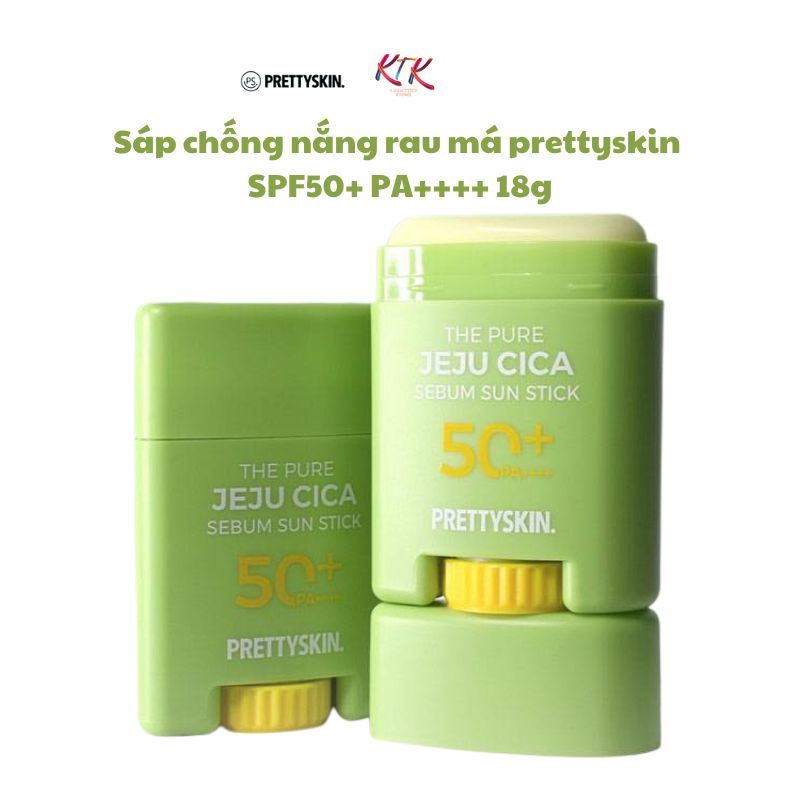 Prettyskin the pure jeju cica sebum sun stick SPF50+ PA + + + 18g ...