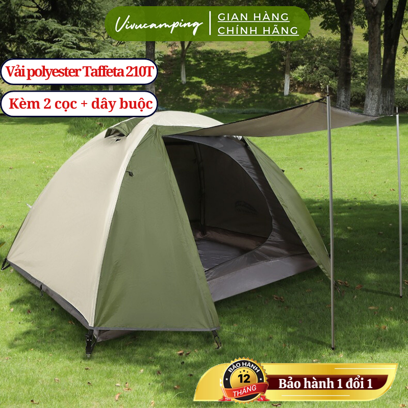Camping Tent With Roof Protection For 2-3 People High-Quality 2 Layers ...