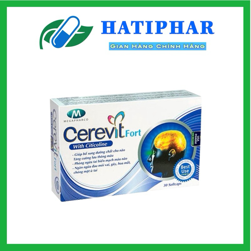Cerevit FORT brain tonic pills activate blood, nourish the brain ...