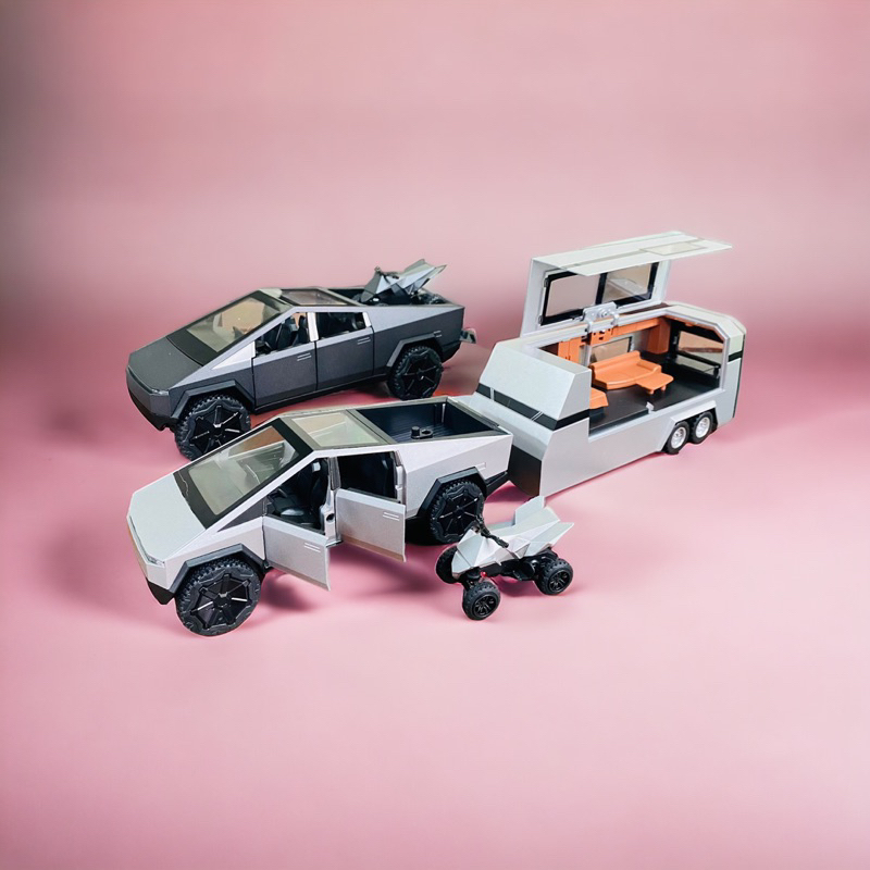 [AVAILABLE]Combo Tesla Cybertruck XHD 1:24 mini Car Model, Cyber Truck ...