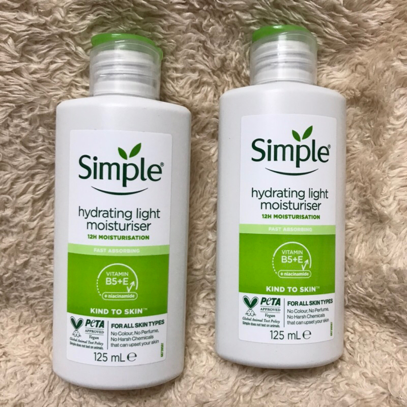 Combo of 2 genuine Simple moisturizers 125ml helps moisturize and ...