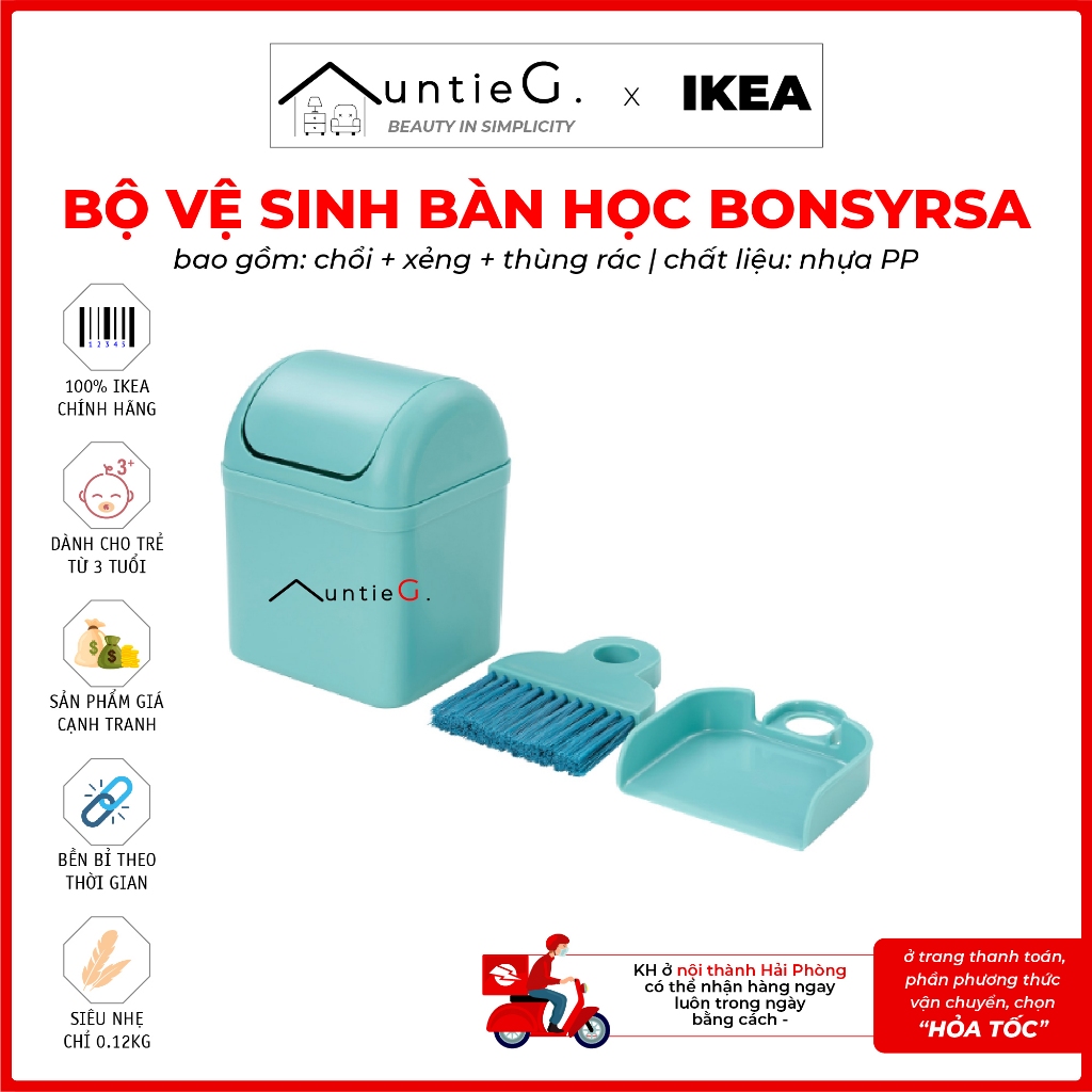 GENUINE IKEA BONSYRSA MS 612 IKEA broom, shovel, trash can set for ...