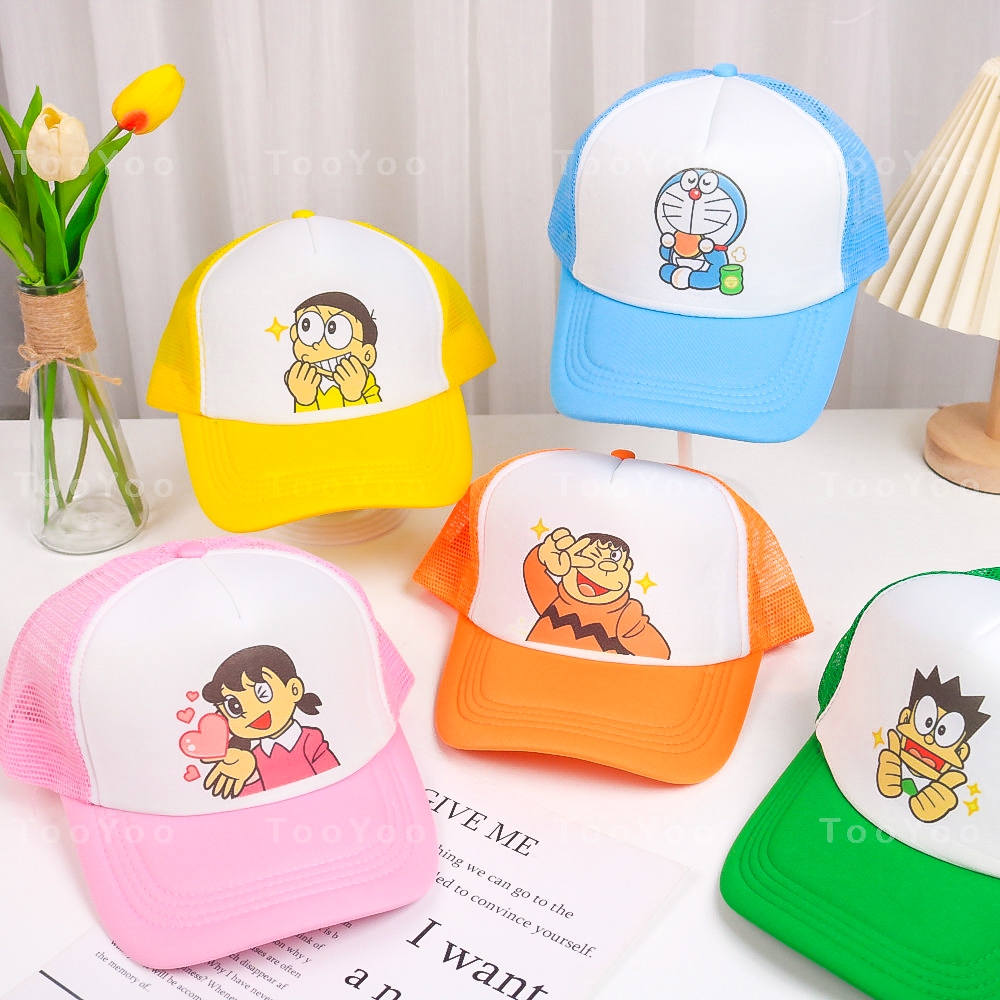 Cute Doraemon, Nobita, Doraemi, Shizuka, Jaien, Suneo baseball cap ...