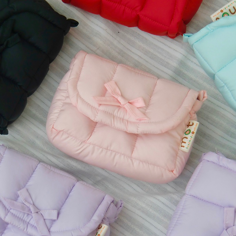 [AVAILABLE] compact CAMERA bag with bow tie _Handmade foam | Shopee ...